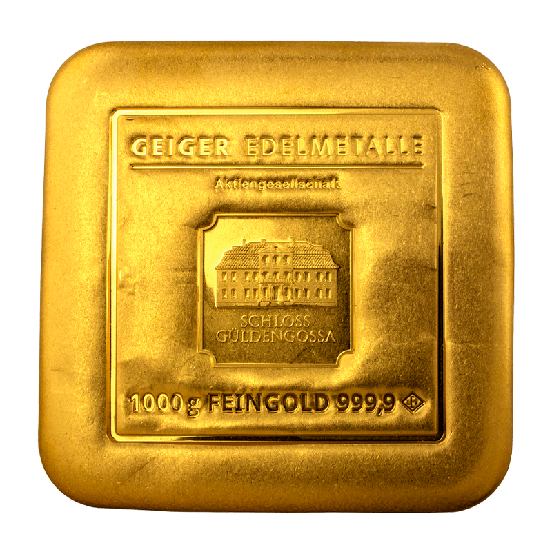 Goldbarren Geiger original - 50 g .9999 quadratisch in Kapsel | 1223858