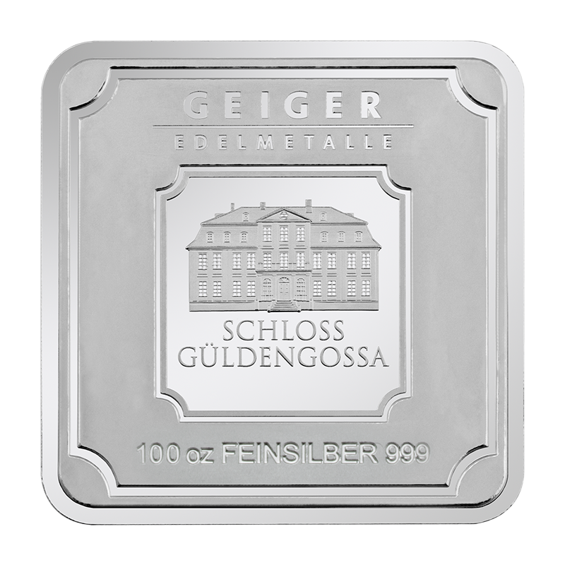 Kupferbarren Geiger original - 1 kg - gegossen quadratisch .9999 | 1321002