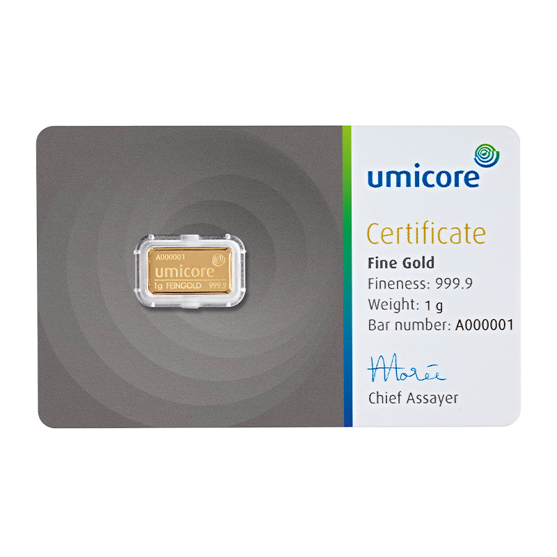 Buy gold bars: Quality-tested gold bars from 1g to 1000g